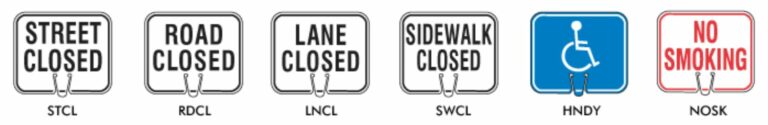 Snap-On Cone Sign - T&W Traffic Control